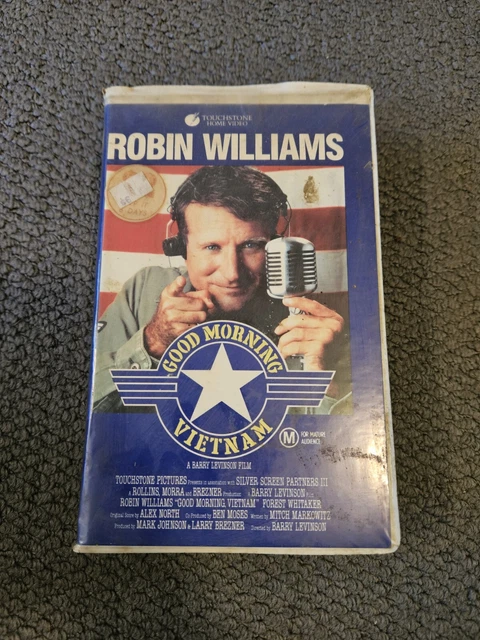 GOOD MORNING VIETNAM (VHS 1987) PAL Robin Williams Ex-Rental Clamshell ...