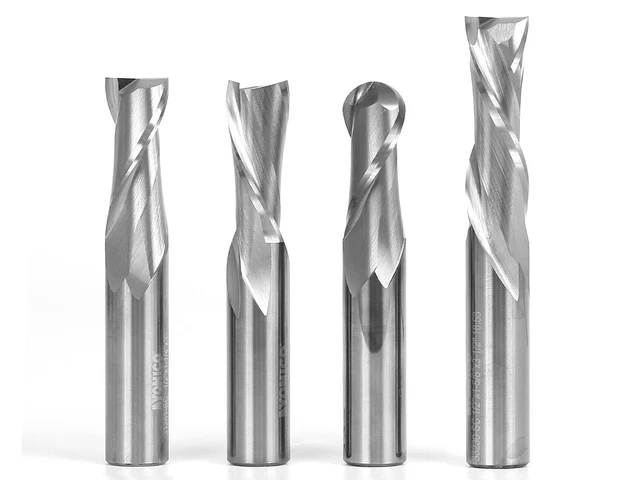 4 BIT ENDMILL CNC Router Bit Set 1/2" Diameter - 1/2" Shank - Yonico ...