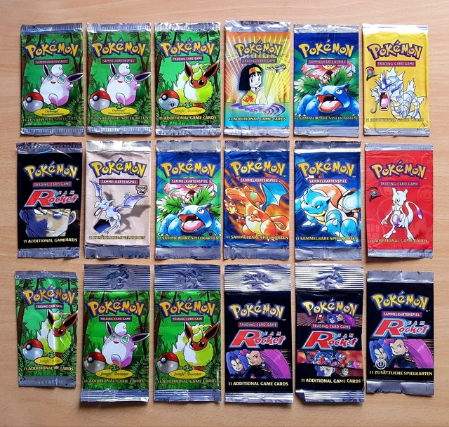 POKÉMON BOOSTER COLLEZIONE Set Base Vintage Jungle Fossil Team Rocket ...