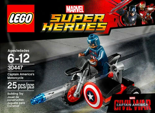 LEGO MARVEL SUPER Heroes #30447 - Captain America's Motorcycle - 100% ...