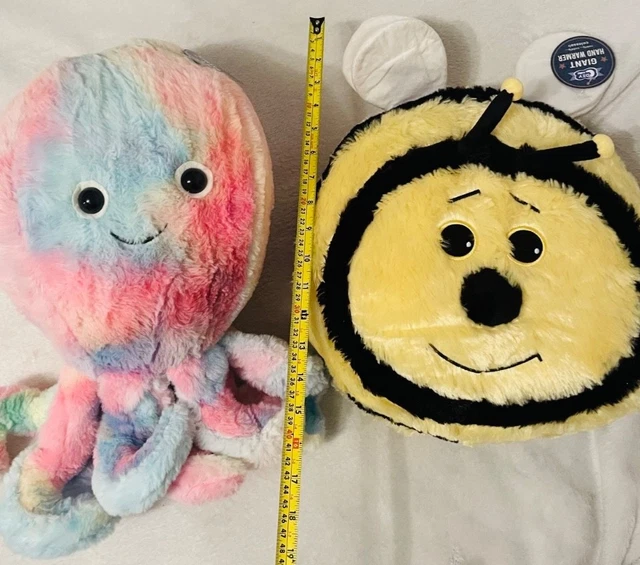 GIANT HAND WARMER Muff Cozytime Big OCTOPUS Soft Plush Cuddly Toy Great ...