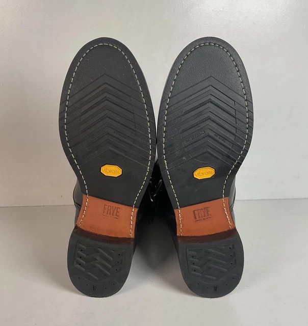 FRYE JOHN ADDISON Engineer Boots 11.5 M USA Made Black Calf £262.93 ...