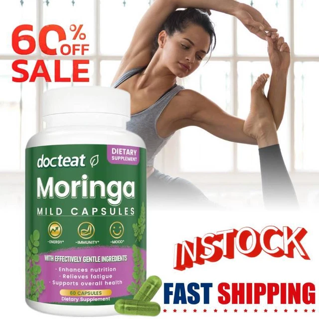MORINGA MILD CAPSULES with Effectively Gentle Ingredients Green Food N ...