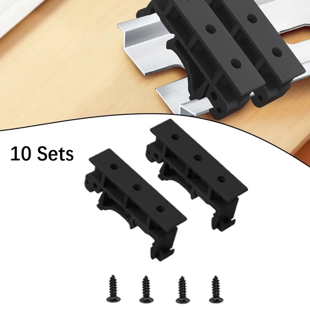 10 SET PCB Mount Bracket Clips for DIN Rail For C45 Secure Installation ...