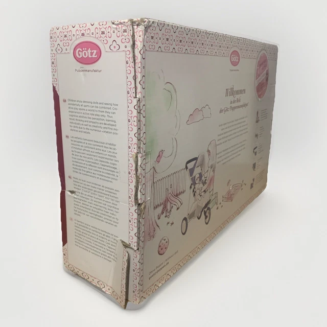 GÖTZ 3-RAD PUPPEN-BUGGY „Spotty Blue“ – NEU – mit leichten ...