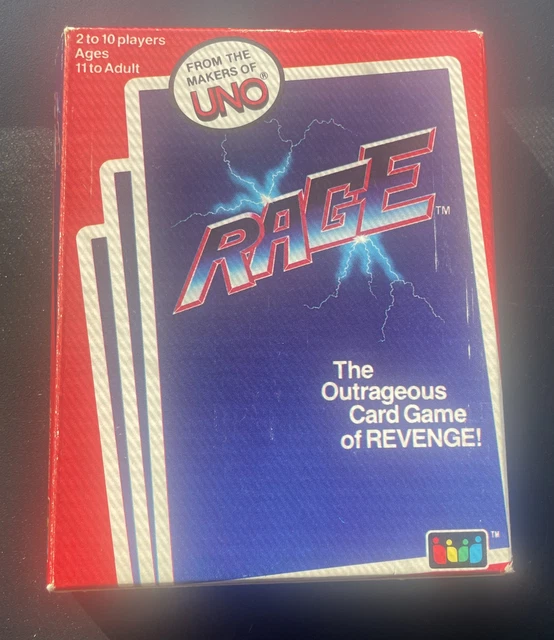 VINTAGE RAGE CARD Game UNO International Games 1983 EUC $15.99 - PicClick
