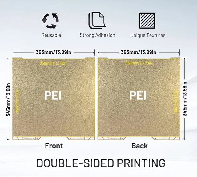 3D PRINTER BUILD Plate For Bambu Lab H2D 3D Printer PEI PET Heated Bed ...