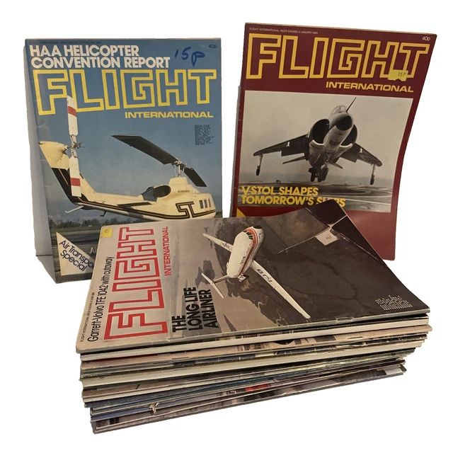 FLIGHT INTERNATIONAL MAGAZINE 1980'S Bundle 23 ISSUES Airplane Aircraft ...