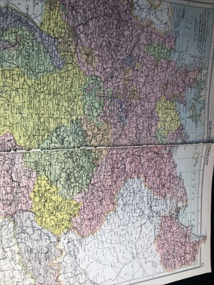 1943: MAP OF Northern Germany Larger Than A3 Size Original Vintage ...