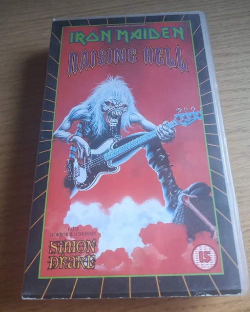 IRON MAIDEN - Live Raising Hell PAL VHS Horror Magician Simon Drake ...