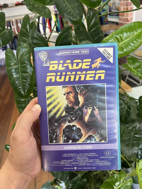 VINTAGE 1988 BLADE Runner VHS Ex Rental Sci-Fi Thriller Blue Case Video ...