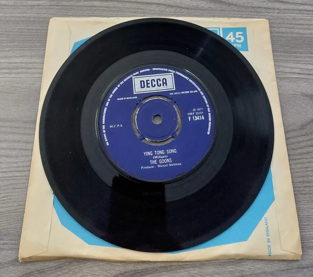 THE GOONS YING Tong Song 7" DISQUE VINYLE F 13414 EUR 2,31 - PicClick FR
