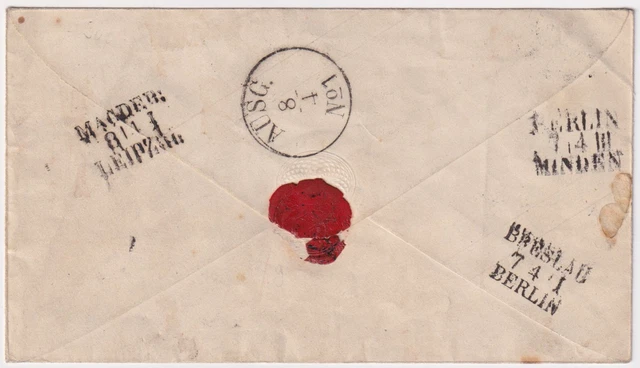 PRUSSIA STATIONERY MICHEL Number U 3 With 3x Bahnpost-L3 By Reichenbach ...