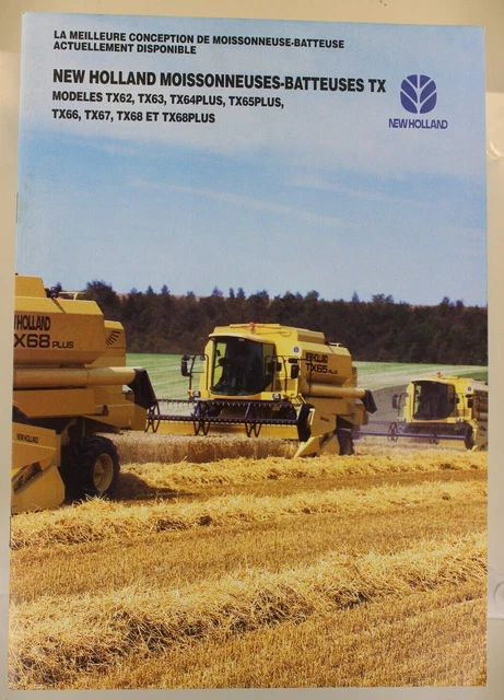 PROSPECTUS BROCHURE MOISSONNEUSE New Holland Gamme catalogue tracteur ih combine EUR 25,99 ...