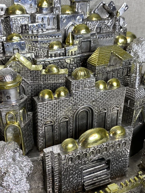 VINTAGE JERUSALEM CITY ISRAEL, SILVER 925 Art Figure Holy City ...