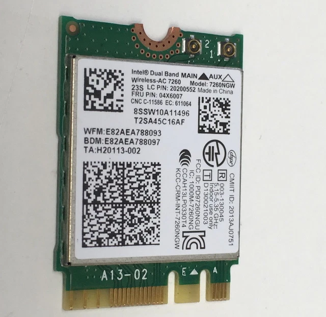 ASUS ROG G751 G751J G751JT WiFi Dual-band Wireless Card 7260NGW 784649 ...