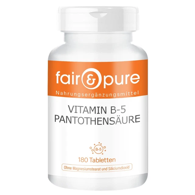 VITAMIN B5 200MG Pantothensäure, 180 Tabletten ...