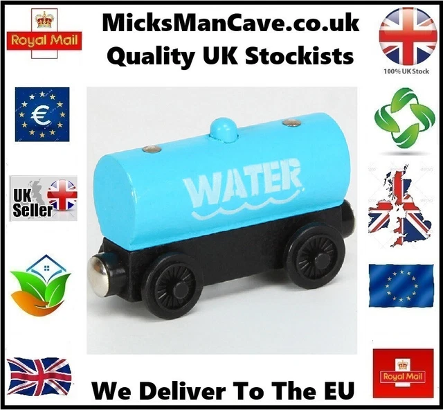 THOMAS THE TANK Engine WATER TANKER Carriage Tender Wooden Toy Train ...