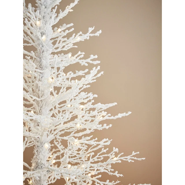 6FT WHITE PRE Lit Twig Christmas Tree £76.61 - PicClick UK