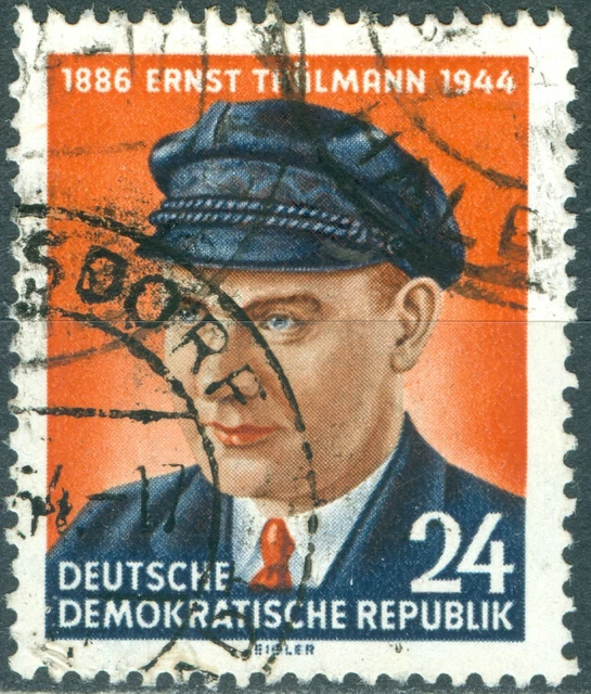 DDR 432 10. Todestag von Ernst Thälmann mit Tagesstempel! EUR 1,00 - PicClick DE