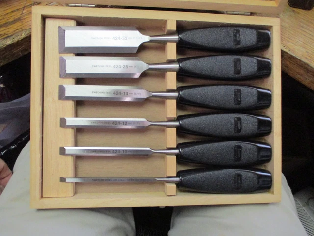 SET OF 6 Vintage SANDVIK Chisels SET # 424 NEAR MINT £52.83 - PicClick UK