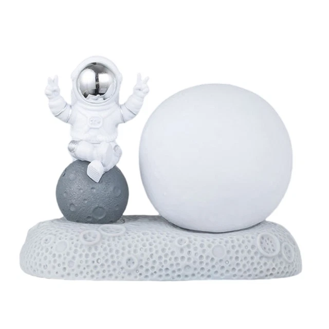 MOON DECORATION ASTRONAUTS Table Lamp Bedsides Night Lamp Room ...