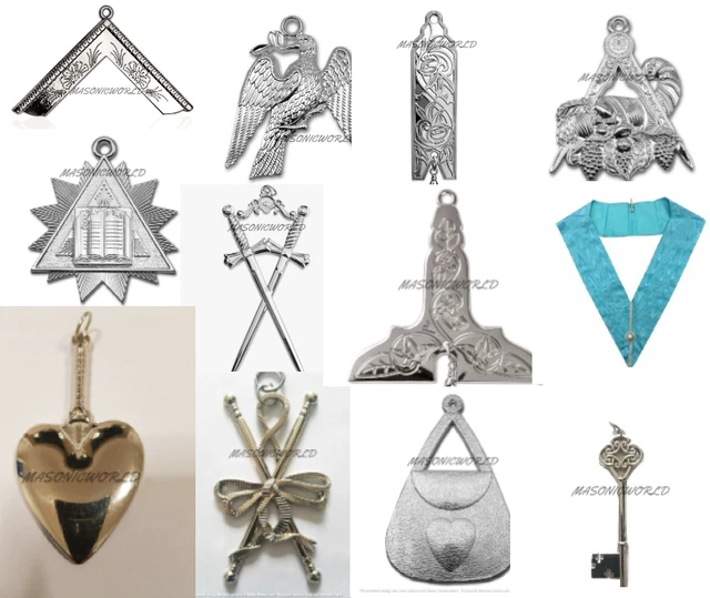 MASTER MASON COLLAR With Jewel Masonic Regalia Jewels BRAND NEW TOP ...