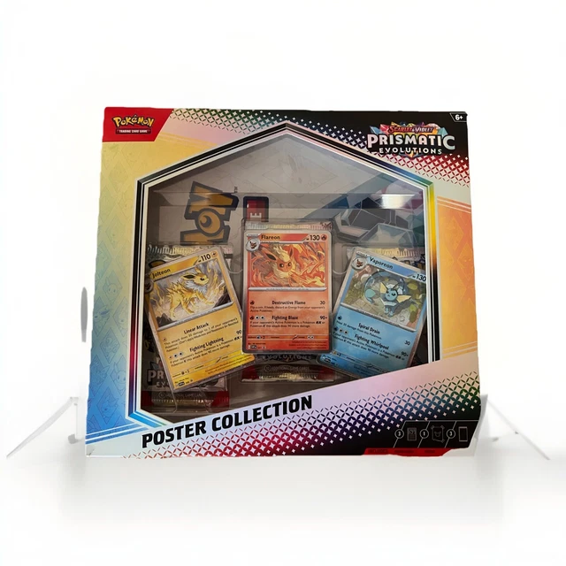 POKEMON SCARLET & Violet Prismatic Evolutions Poster Collection Box ...