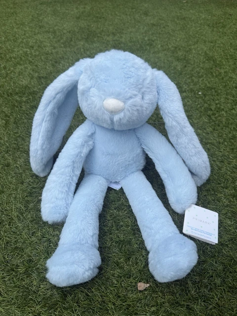 PRIMARK CARES 16” Blue Bunny Rabbit Baby Soft Floppy Plush Comforter ...