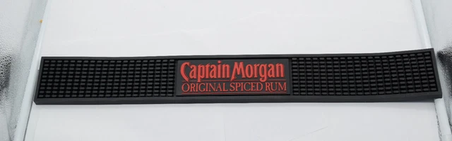 CAPTAIN MORGAN ORIGINAL Spiced Rum Rubber Bar Rail Runner Drip Mat 24 ...