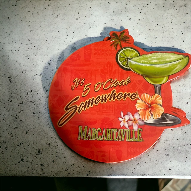 JIMMY BUFFETT MARGARITAVILLE It’s 5 O’clock Somewhere Dinner Plates 4 ...