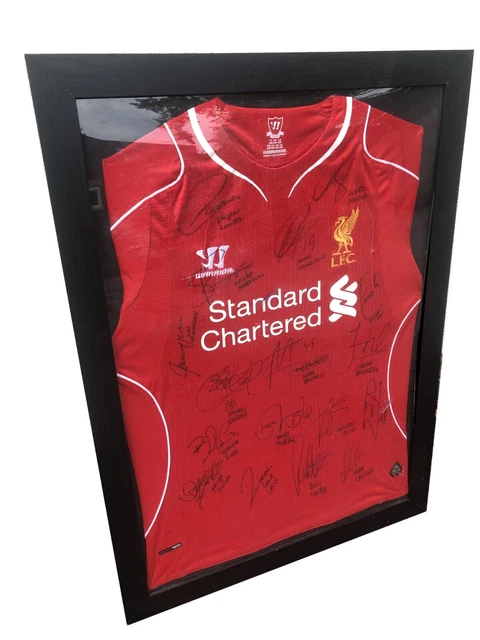 RARE LIVERPOOL FC Squad Signed 2014/15 Season Home Shirt. Players and ...