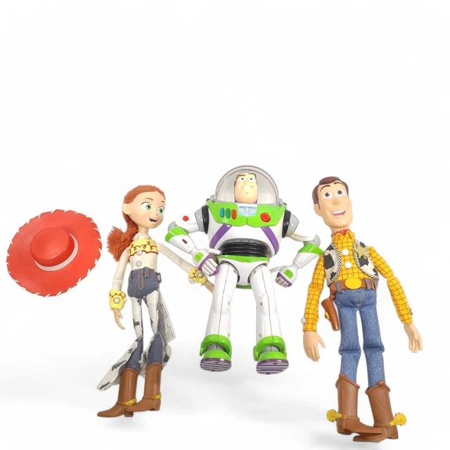 TOY STORY SIGNATURE Collection Buzz Talking Pull String Woody Jessie ...