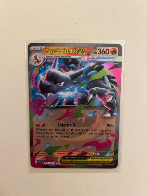 POKEMON TCG MEGA Charizard X ex Double Rare ME02: Phantasmal Flames 013 ...