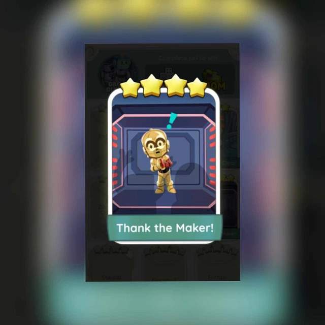 THANK THE MAKER! (🌟🌟🌟🌟) (Set 16) Monopo_ly-go Stickers ( STAR WARS ...