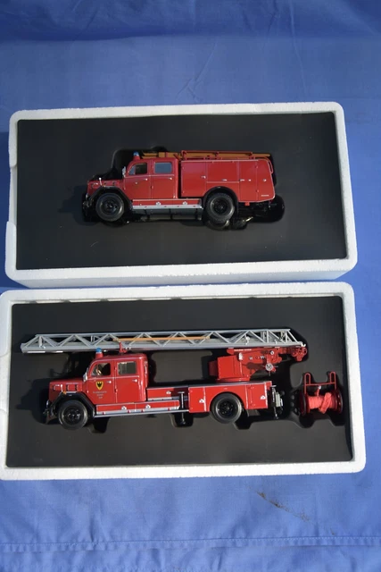MINICHAMPS MAGIRUS-DEUTZ FIRE Pumper and Ladder 1/43 Scale $240.00 - PicClick AU