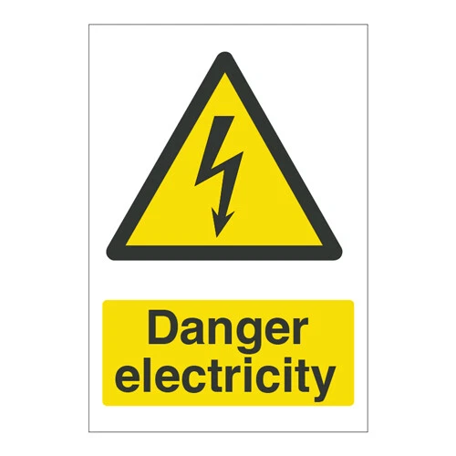 CAUTION ELECTRICITY HEALTH and Safety Sign Sticker / Warning Sticker £7 ...