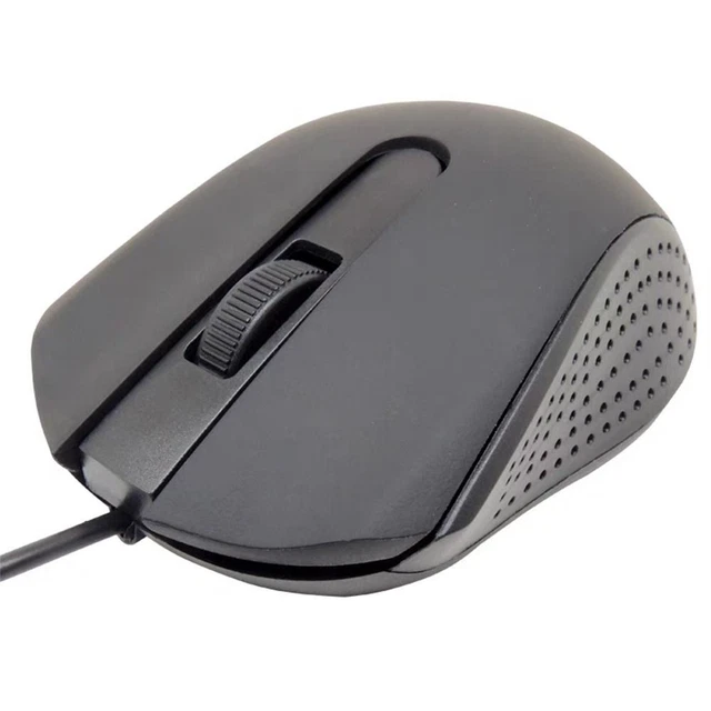 MUTE QUIET WIRED Mouse 3 Button USB Optical Mice Computer Mouse Office ...