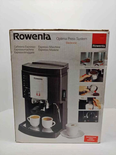 ROWENTA ES-150 OPTIMA Press System Espresso Machine Coffee Maker W/ Box ...