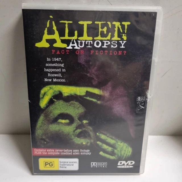 ALIEN AUTOPSY FACT or Fiction DVD (1 Disc) VGC Region 0 EUR 7,32 ...