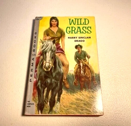WILD GRASS DI Harry Sinclair Drago 1a edizione 1957 tascabile Western Adventure EUR 44,28 ...