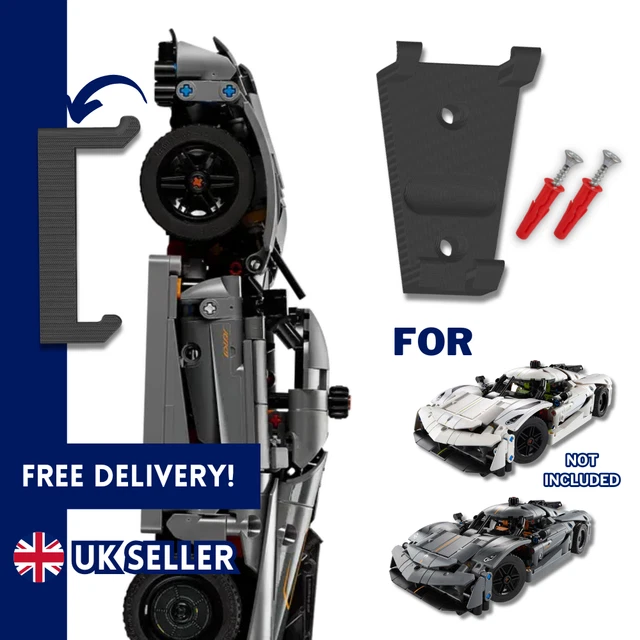 WALL MOUNT LEGO Technic Koenigsegg Jesko Absolut Hypercar 42184/42173 ...