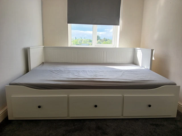 IKEA HEMNES DAY Bed Frame White £312.72 - PicClick UK