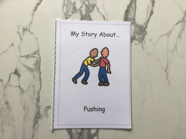 PECS PCS BOARDMAKER Pushing Social Story for Autism/ASD/ADHD/SEN/visual ...