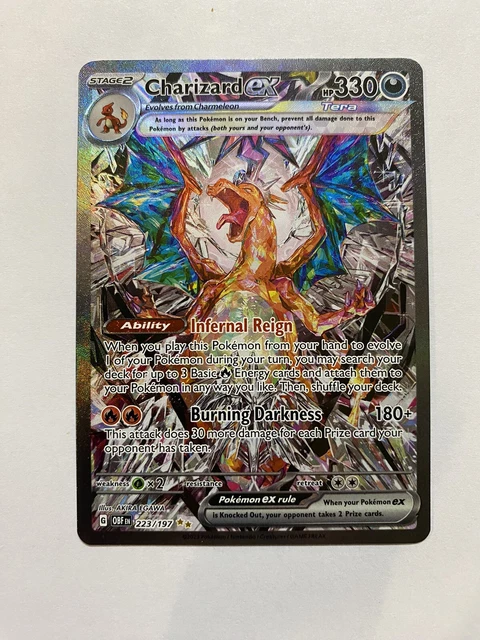 POKEMON CARD GAME Obsidian Flame- Charizard EX 223/197 ENGLISH PSA BGS ...