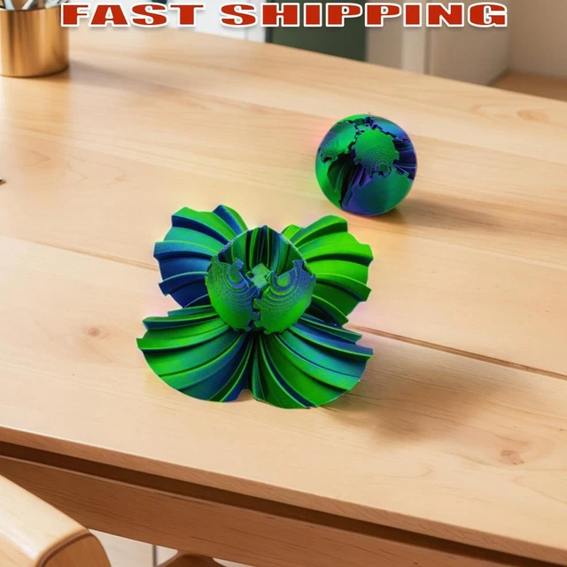3D PRINTED GEAR Ball 3D Printed Gear Ball Rotating Toy Gift for Kids ...