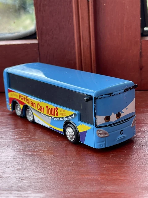 DISNEY PIXAR CARS Deluxe Emmanuel Paris Tours Coach Diecast 1:55 £11.99 ...