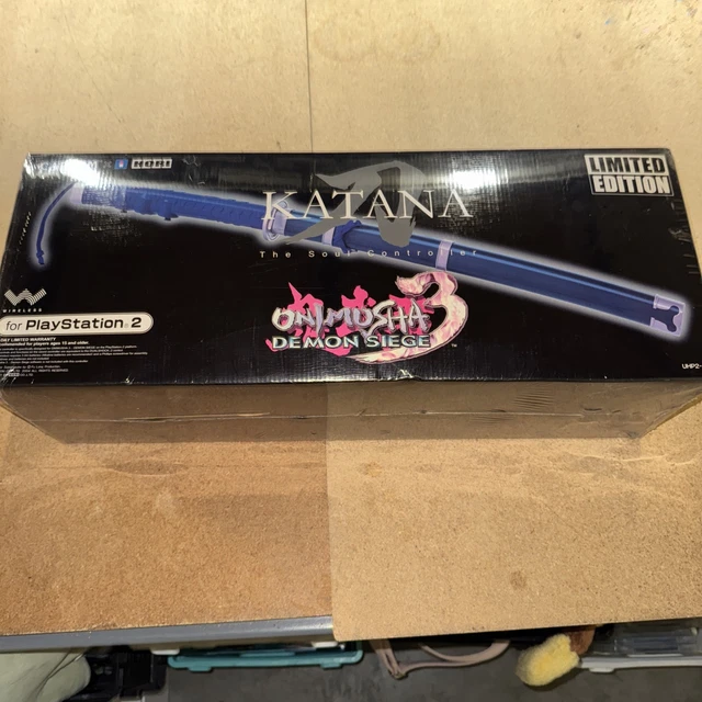 ONIMUSHA 3 DEMON Siege Soul Katana Sword Controller Playstation 2 PS2 ...