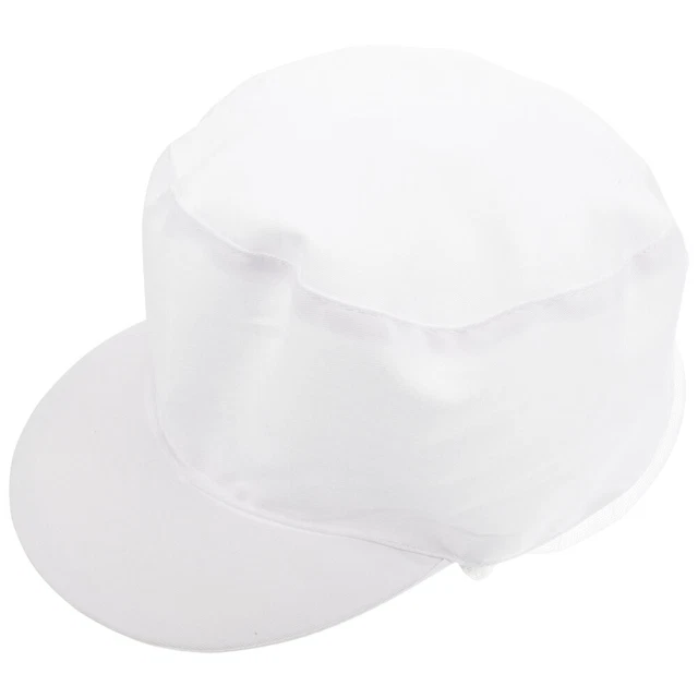WHITE FABRIC FOOD Factory Work Cap Miss Service Caps Chef Hat £7.55 ...