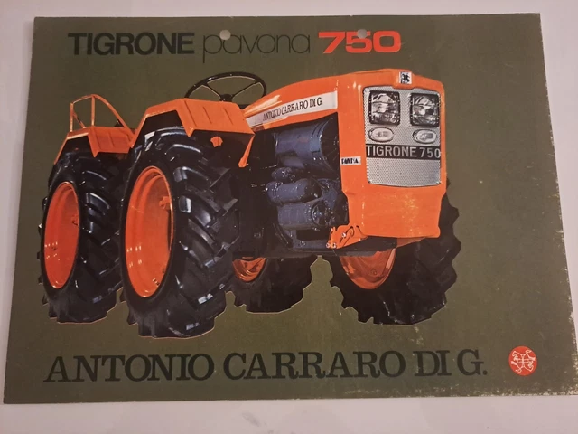 PROSPECTUS BROCHURE TRACTEUR Tractor Traktor Antonio Carraro 750 EUR 3,00 - PicClick FR